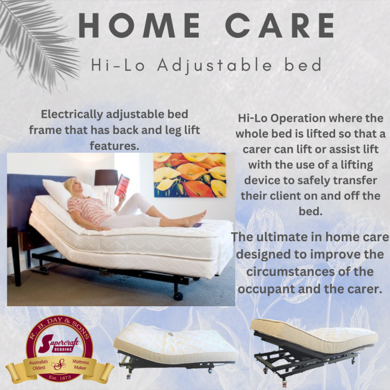 Home Care Hi-Lo Bed – Supercraft Bedding