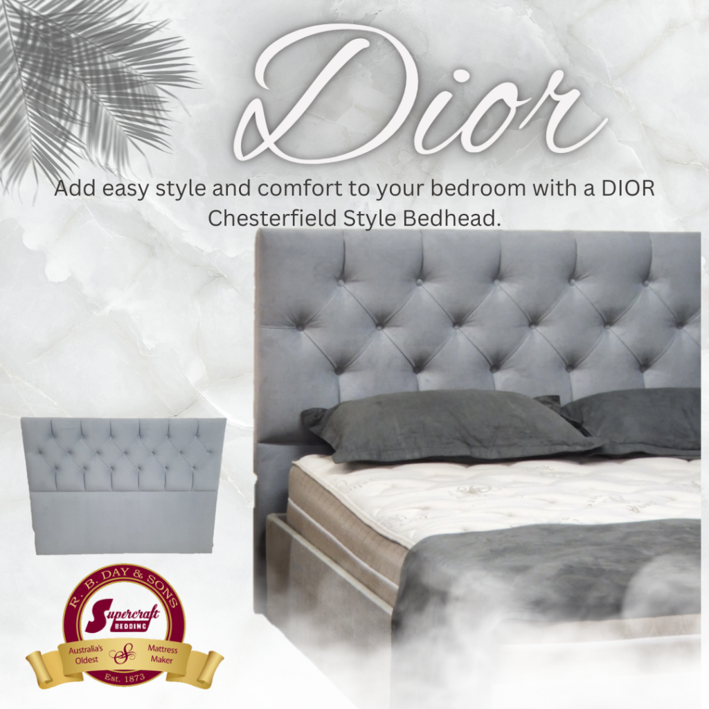 DIOR, Chesterfield Style Bedhead – Supercraft Bedding