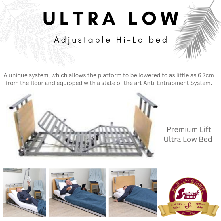 Ultra Low Adjustable Hi-Lo Bed – Supercraft Bedding